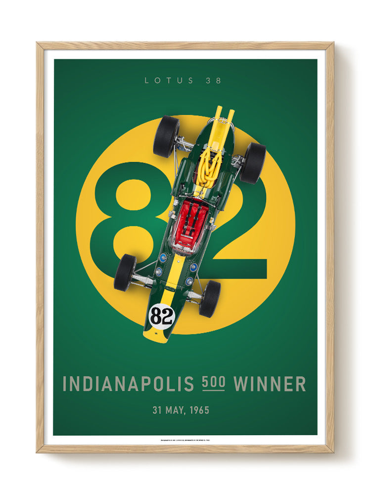 Classic Lotus - Indianapolis - 1965 - Classic Cars poster - Graphic Art ...