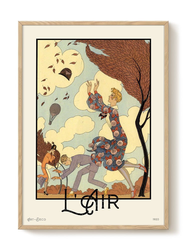 Vintage George Barbier Art - L' Air | PSTR studio