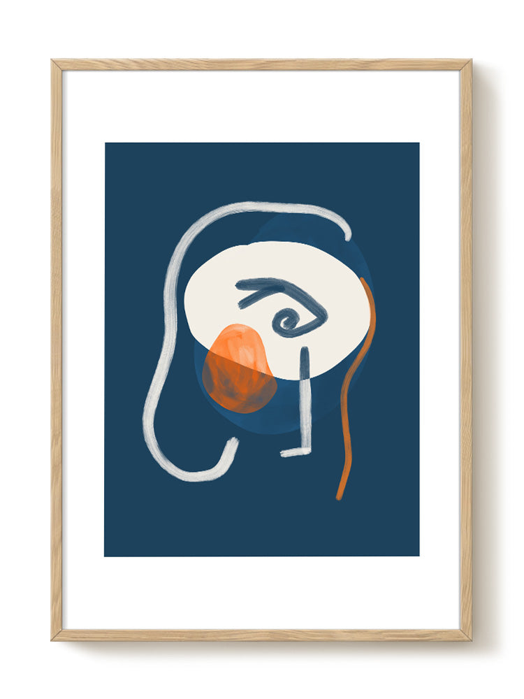 Marin - Face on blue | PSTR studio