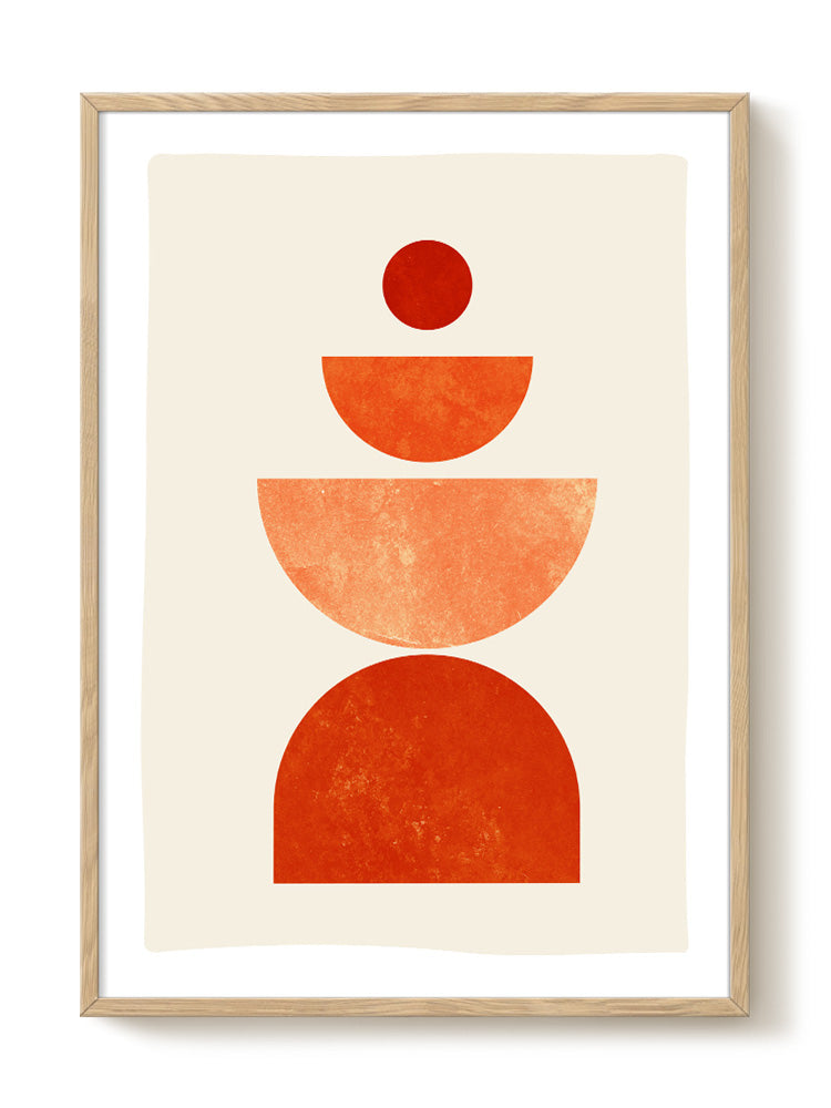 Abstract Modern Art Poster - Mid Century minimalist | PSTR studio