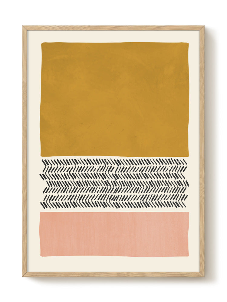 Abstract Modern Art Poster - Mid Century minimalist | PSTR studio
