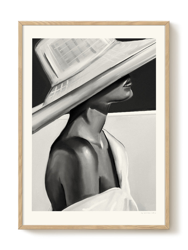Maxime - Chapeau Estival Noir | PSTR studio