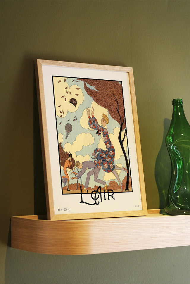 Vintage George Barbier Art - L' Air | PSTR studio