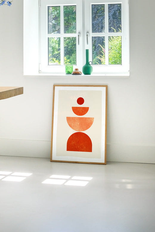 Abstract Modern Art Poster - Mid Century minimalist | PSTR studio