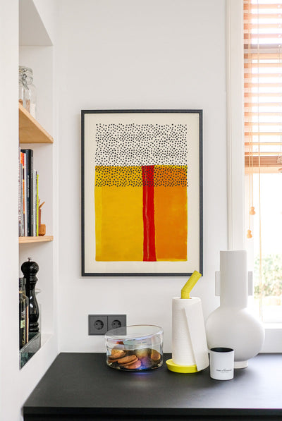 Abstract Modern Art Poster - Mid Century minimalist | PSTR studio